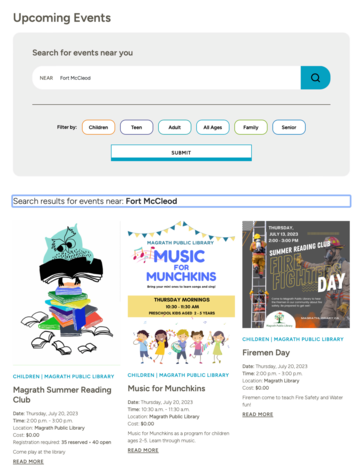 Chinook Arch Regional Library System | Mugo Web