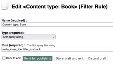Custom search filter options built into the CMS make for better UI ...