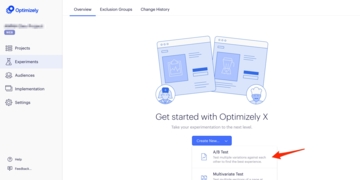 How to use Optimizely to create your first A/B Testing experiment ...