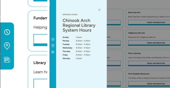 Chinook Arch Regional Library System | Mugo Web
