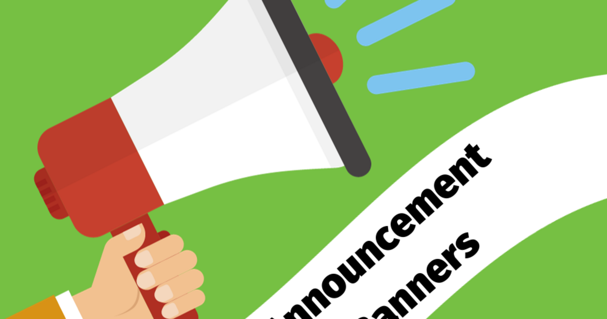 Anatomy of an announcement banner: key features for a better user and ...
