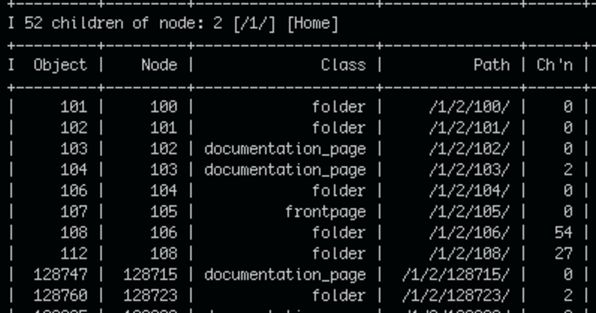 eep in action: eZ Publish command line operations | Mugo Web