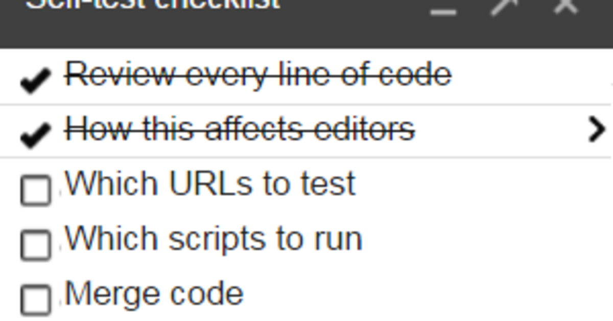 Efficient Qa Workflows A Checklist For Testing Your Own Code Mugo Web